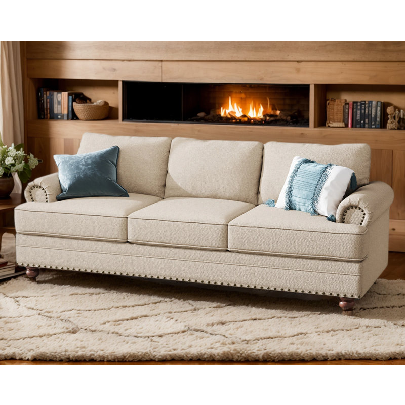 Linen 3 seater sofa store